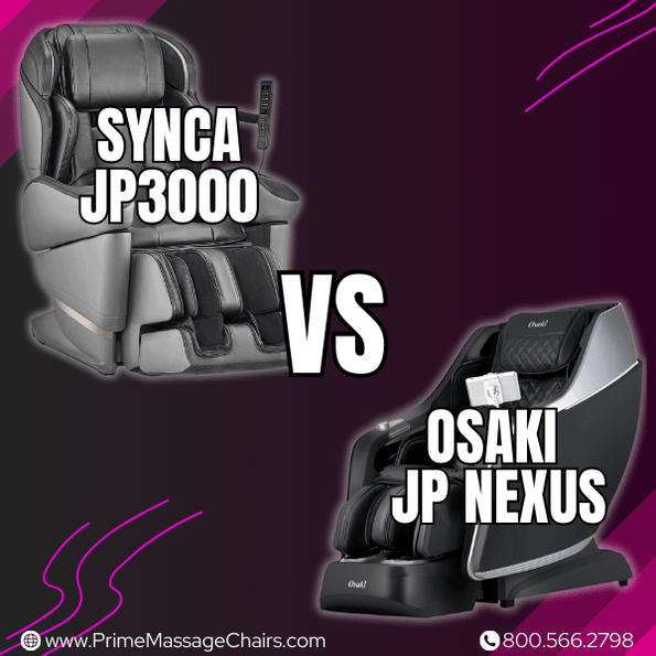 Synca JP3000 vs Osaki JP Nexus — Prime Massage Chairs